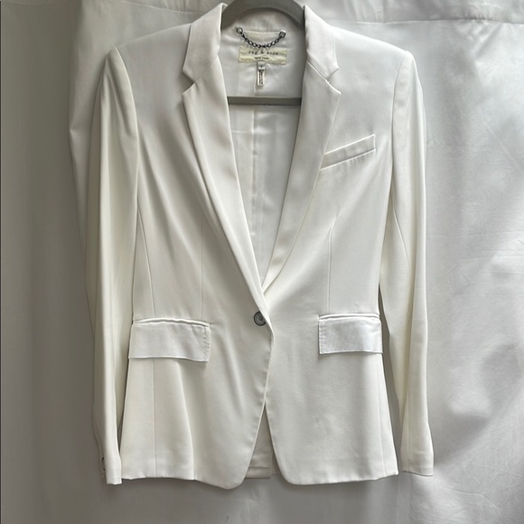 rag & bone | Jackets & Coats | Rag And Bone Elegant White Blazer | Poshmark